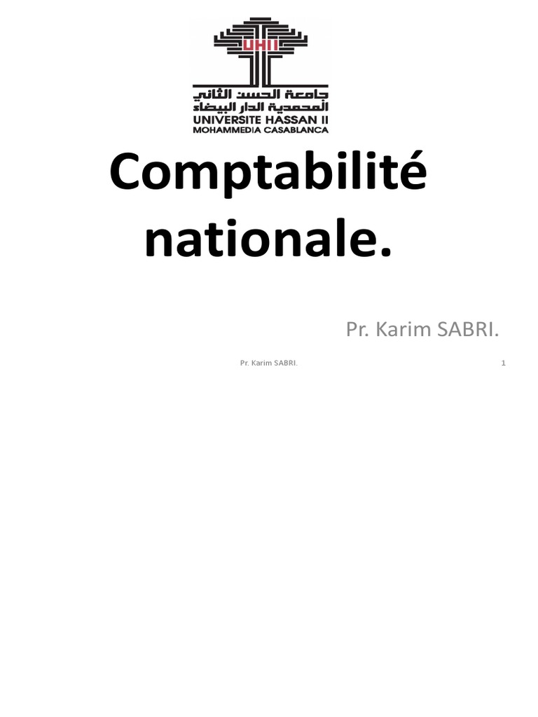 Introduction à la comptabilité nationale | PDF | Comptabilité nationale ...