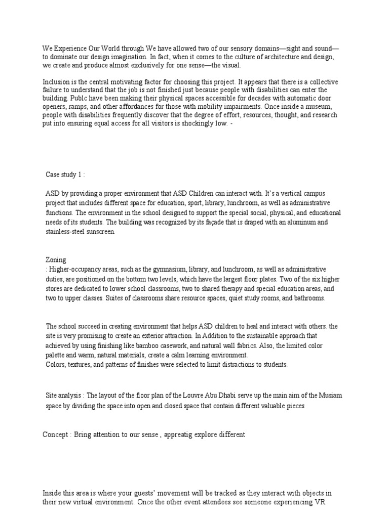 Case Study 1 Pdf Disability Special Education