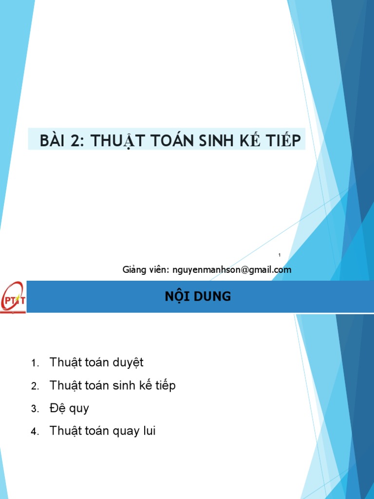 2 - Thuat Toan Sinh Ke Tiep | PDF