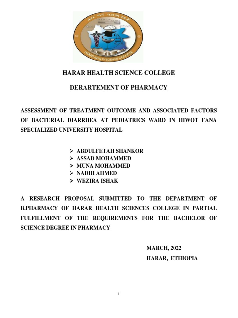 Bacterial Diarrhea Treatment Outcomes Study | PDF | Diarrhea | Child ...