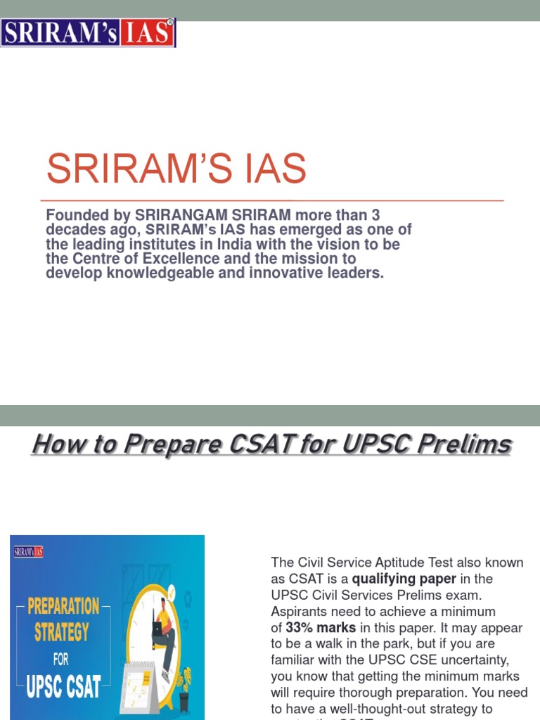 SRIRAM's IAS 12 | PDF