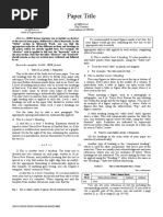 Sample Paper APSA Format | PDF | Paragraph | Typefaces