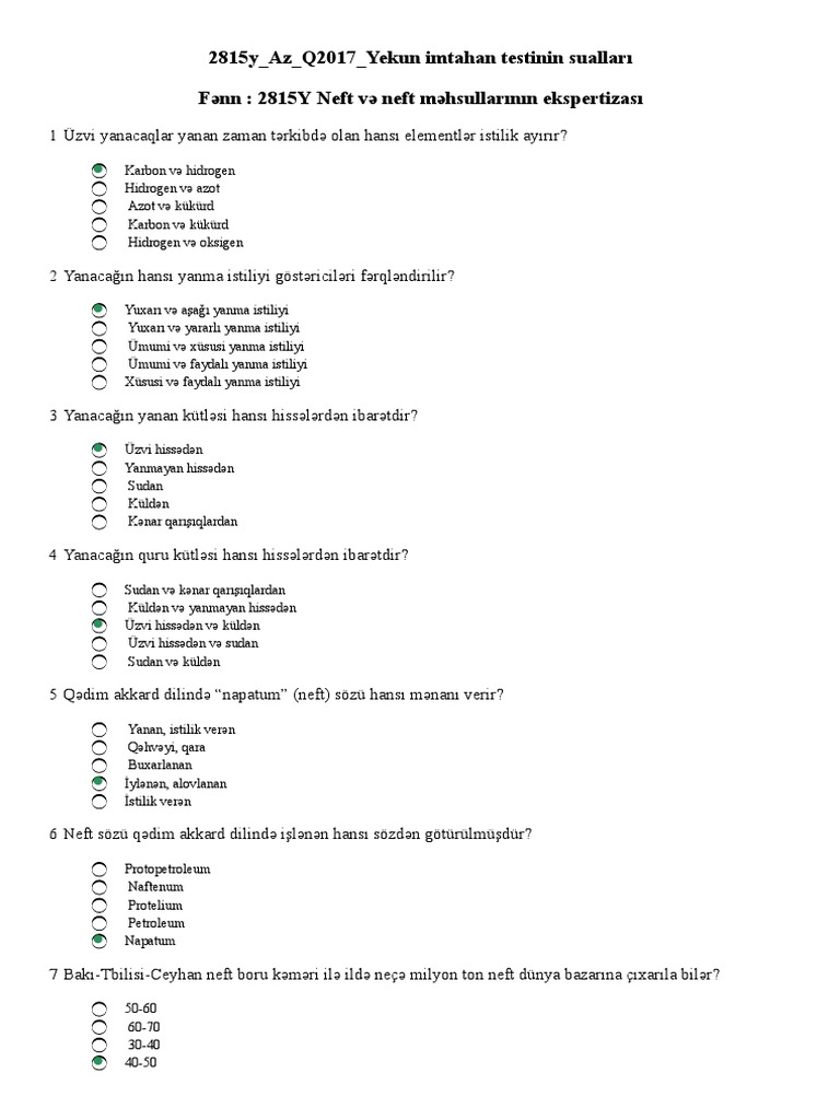 2815y Neft V Neft M Hsullar N N Ekspertizas - Az | PDF