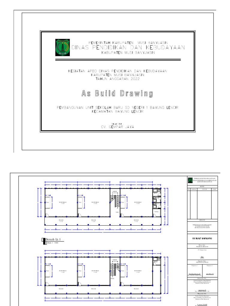 Asbuilt SDN Bayung Lencir | PDF