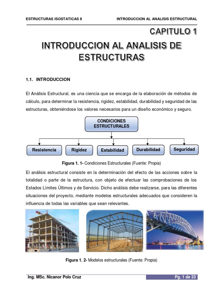 Cap. 1 Introduccion Al Analisis Estructural Ii-2022 | Descargar gratis PDF | Análisis ...