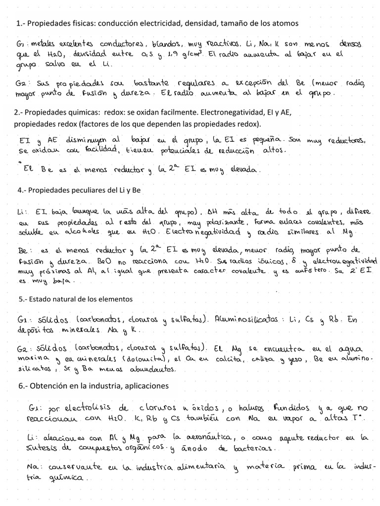 Autoevaluación T3 | PDF | Elementos químicos | Química