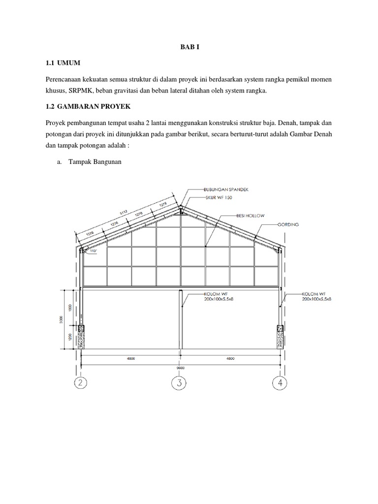 Rencana Bangunan Mie Gacoan Marelan | PDF