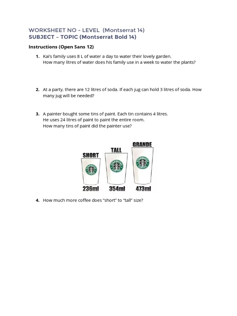 G2 - Math Volume (Addition, Subtraction, Multiplication, Division) | PDF
