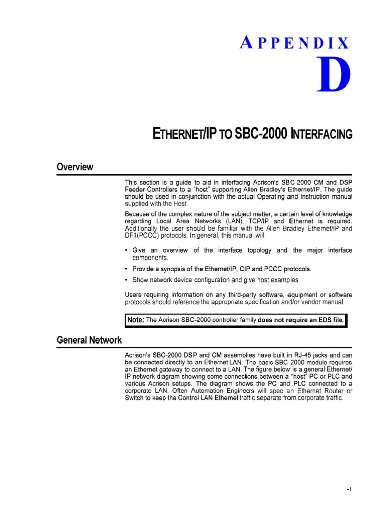 Z SBC - 2000 - Page 218-237 (Ethernet IP) | PDF