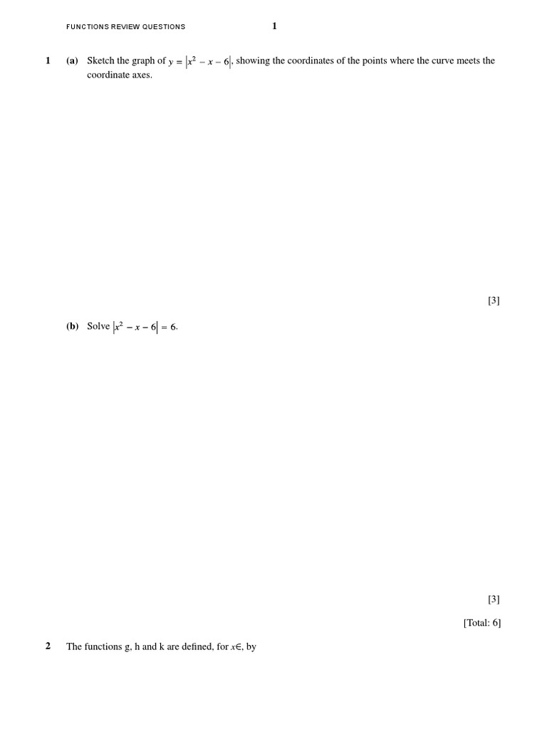 Functions Review Pdf Function Mathematics Cartesian Coordinate System