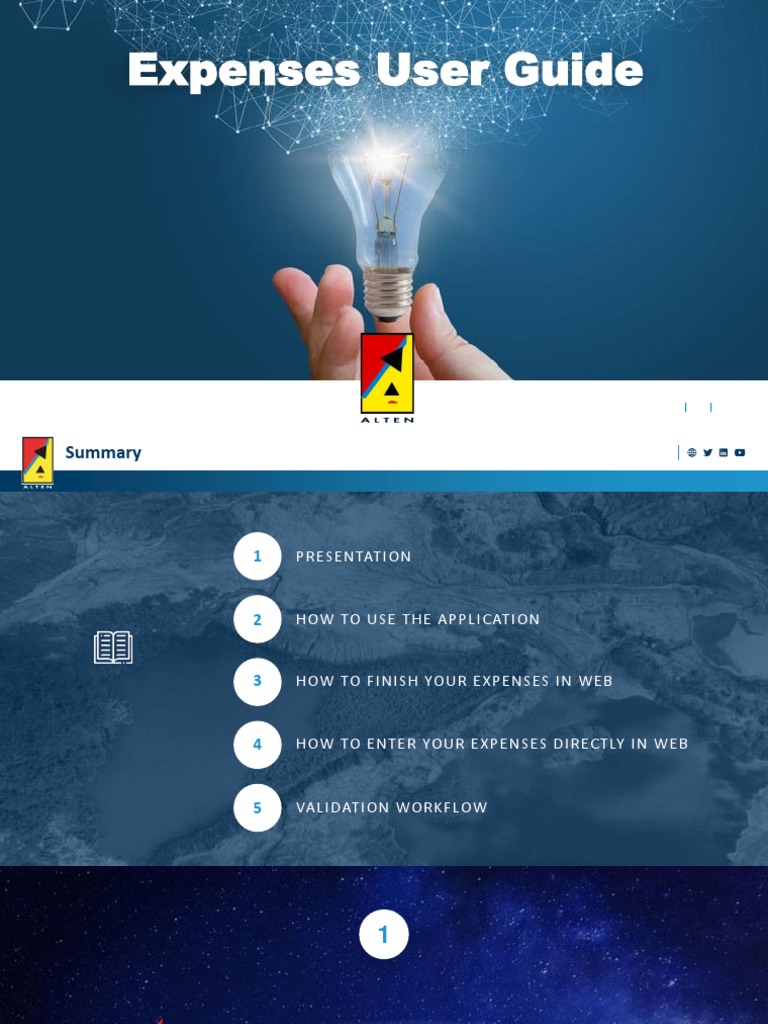 ALTEN - Switzerland - Unit4 - Expenses - User Guide | PDF | Receipt | Application Software