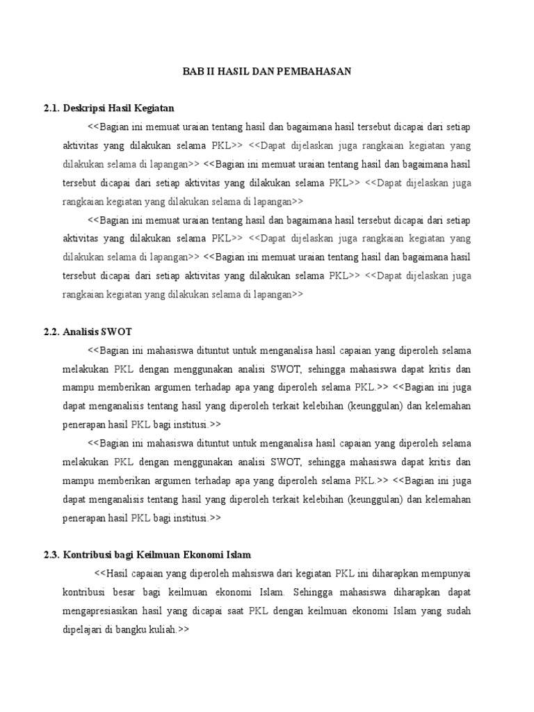 Contoh Bab 2 Isi | PDF
