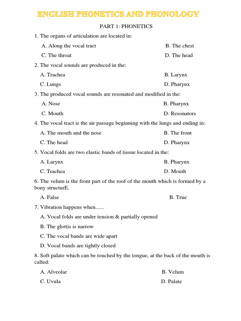 Phonetics and Phonology Exercises | PDF | Consonant | Syllable