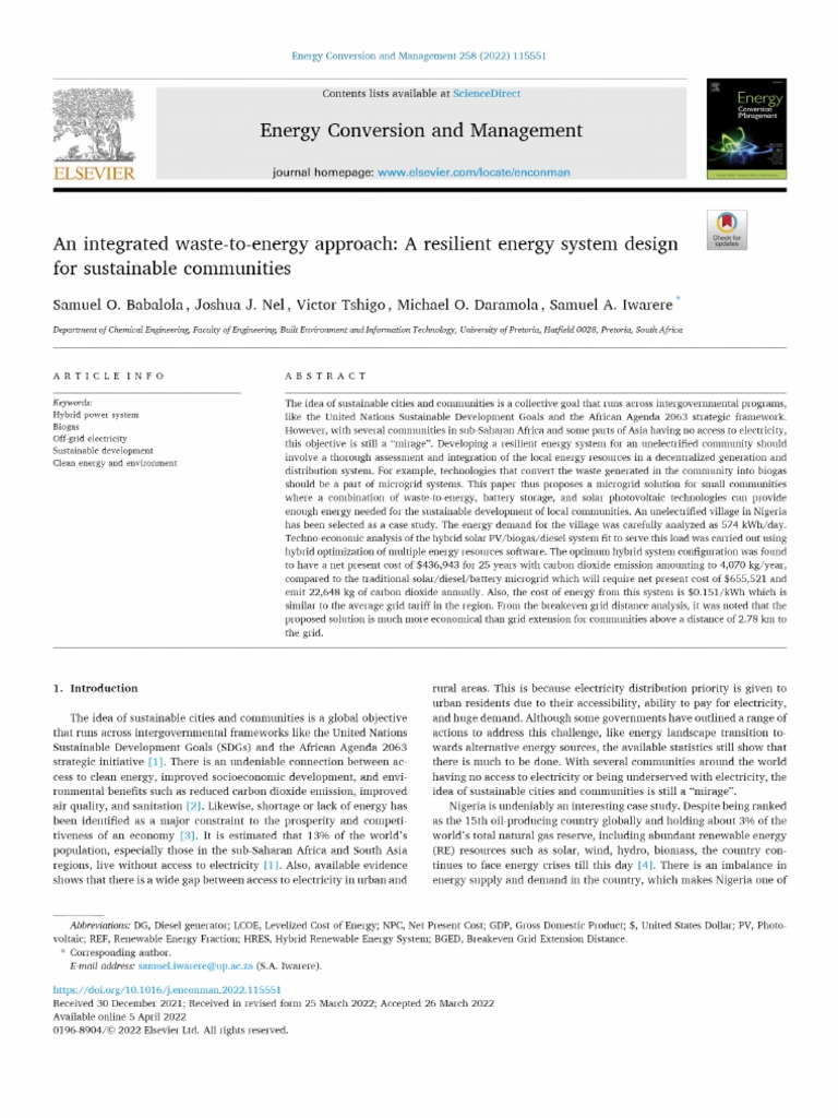 An integrated waste-to-energy approach_ A resilient energy system ...