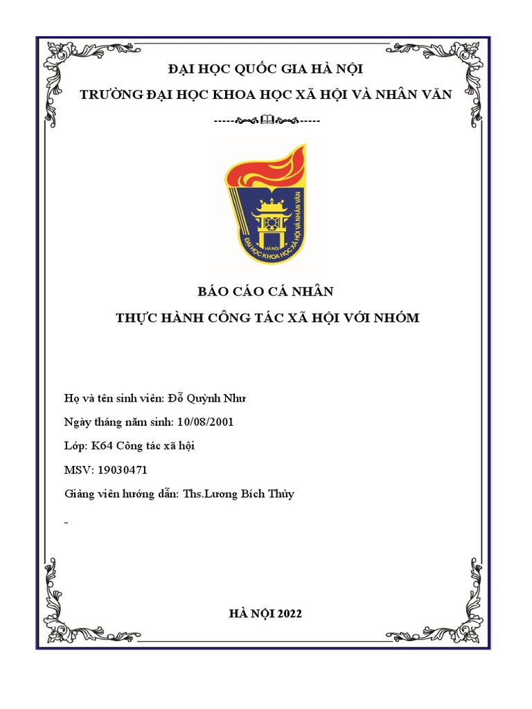 Báo Cáo Nhóm Cá Nhân Qu NH Như | PDF