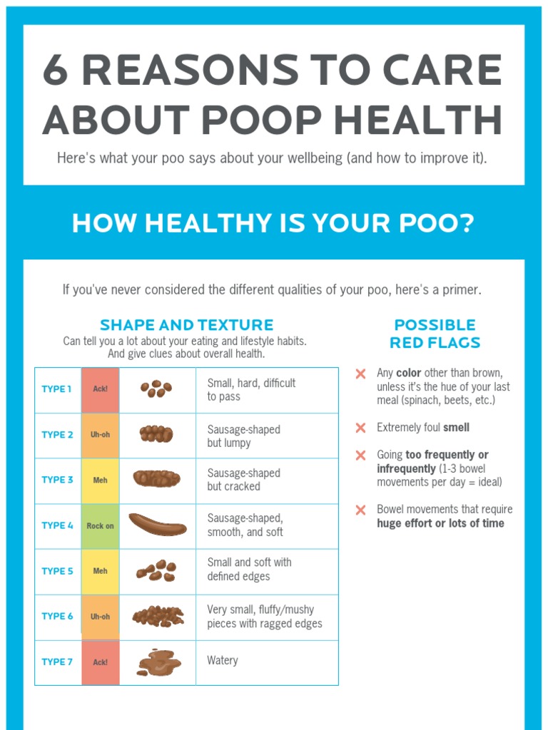 6 Reasons To Care About Poop Health Infographic Printer | PDF ...