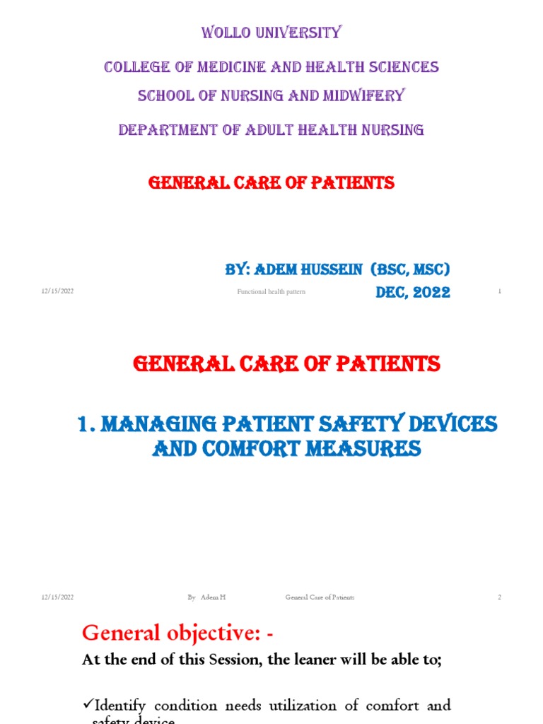 3 Safety Device and Comfort Measures | PDF | Foot | Bed