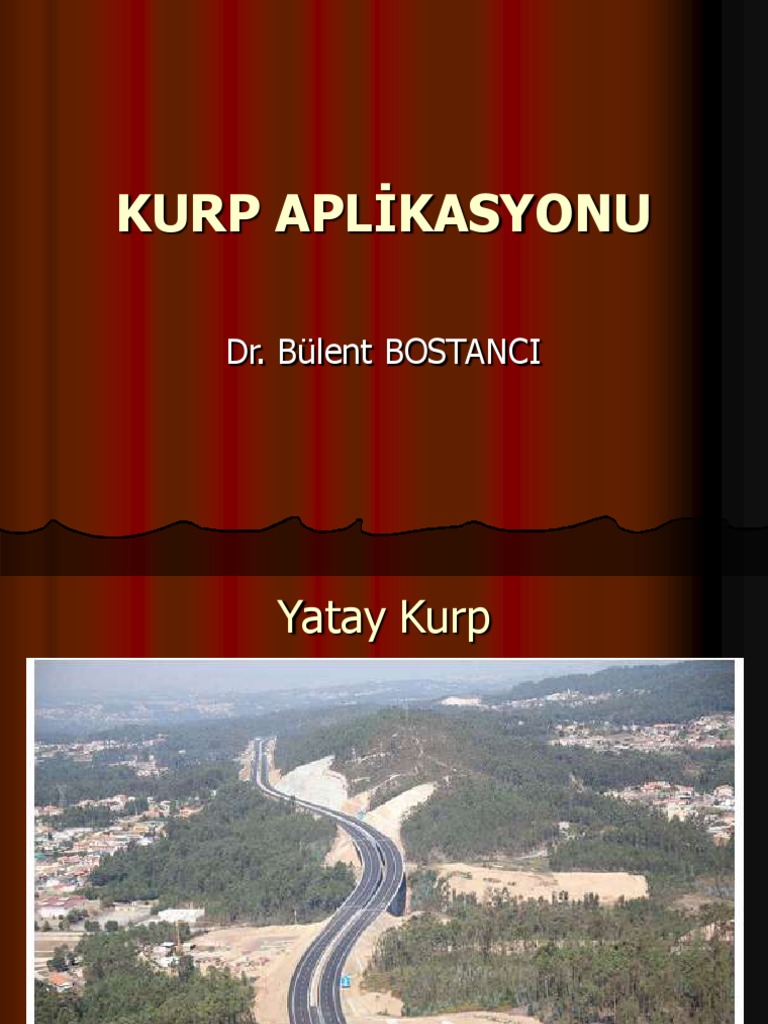 Kurp Aplikasyonu: Dr. Bülent BOSTANCI | PDF