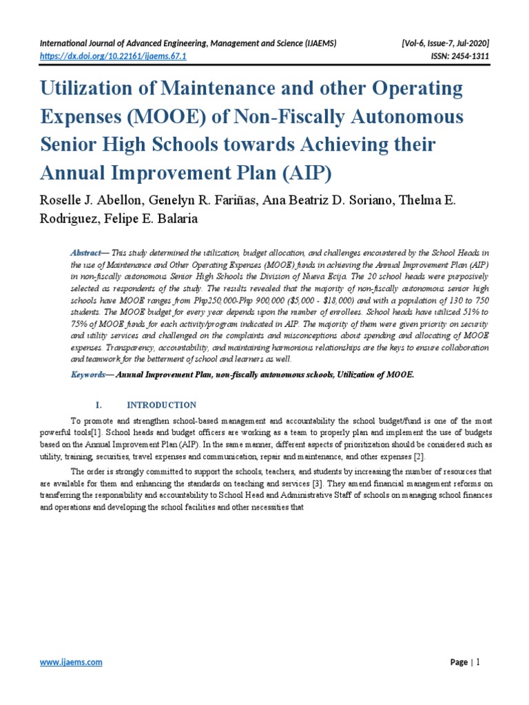 School Budget Utilization Challenges | PDF | Survey Methodology
