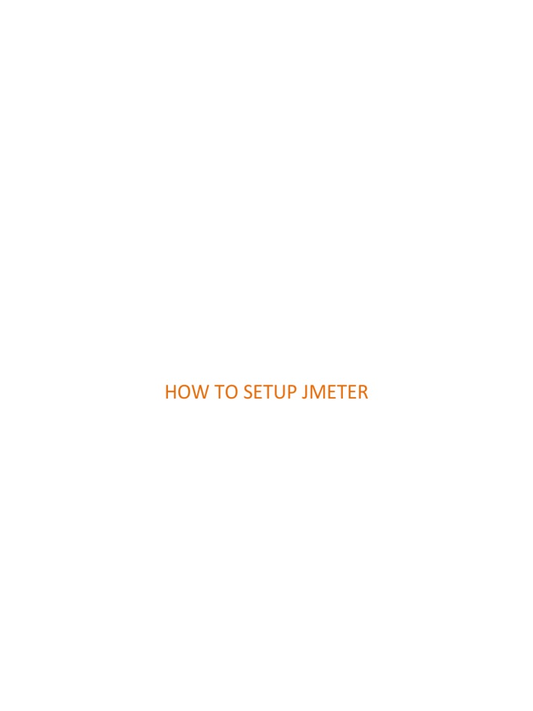 How To Setup Jmeter | PDF | Firewall (Computing) | Java (Programming Language)