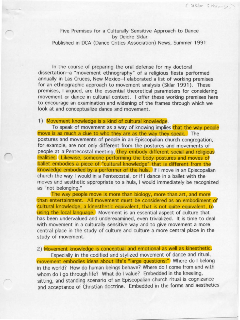 Five - Premises Cultural Sensitive Approach | PDF | Experience | Knowledge