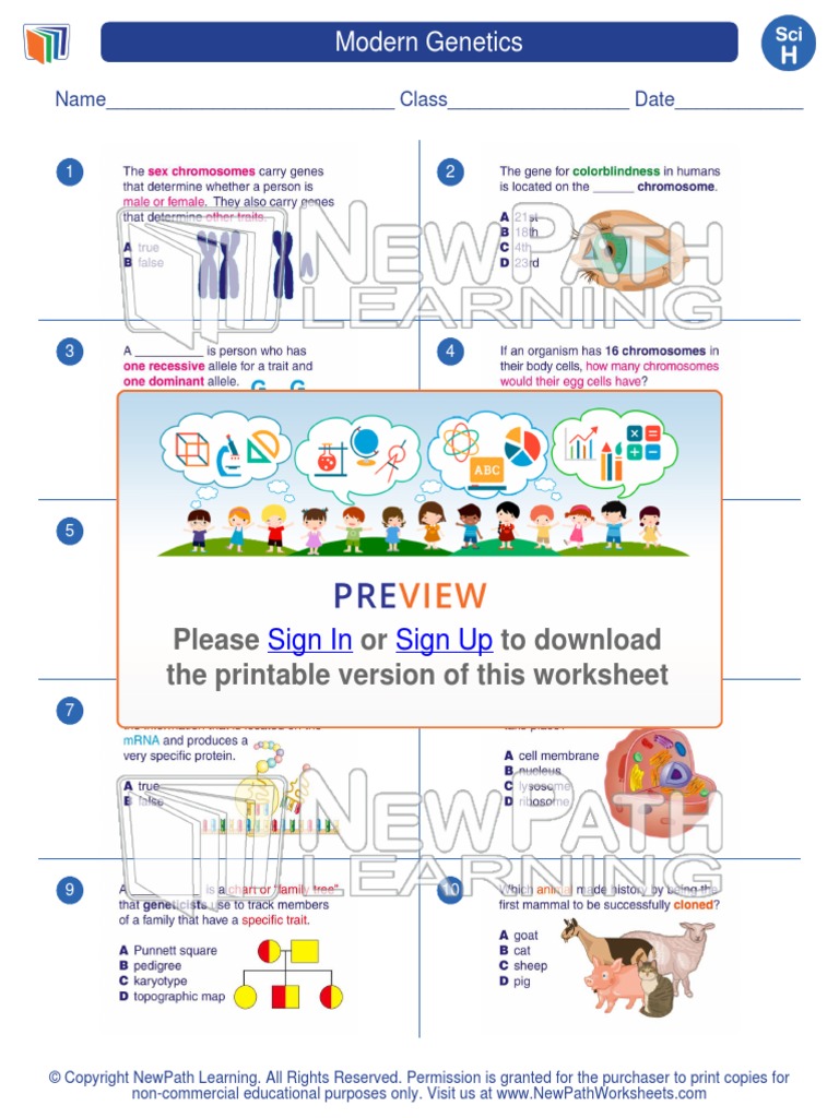Worksheet Science Grade 8 Modern Genetics 1 0 | PDF | Crime & Violence ...