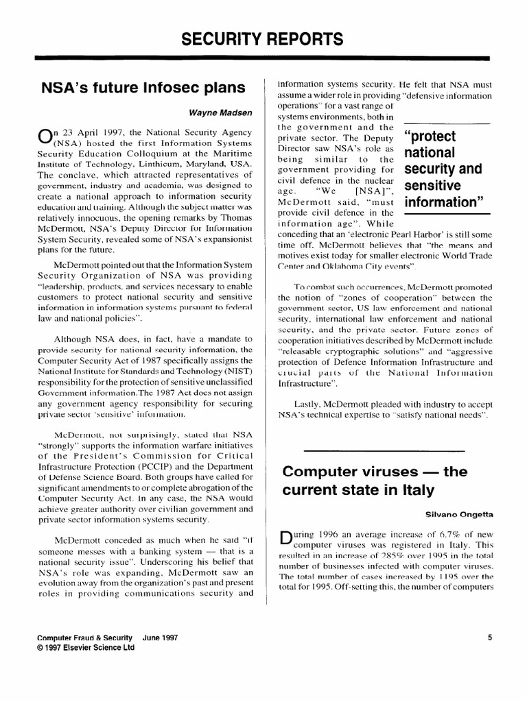 Computer Viruses - The Current State in Italy | PDF | Computer Virus ...