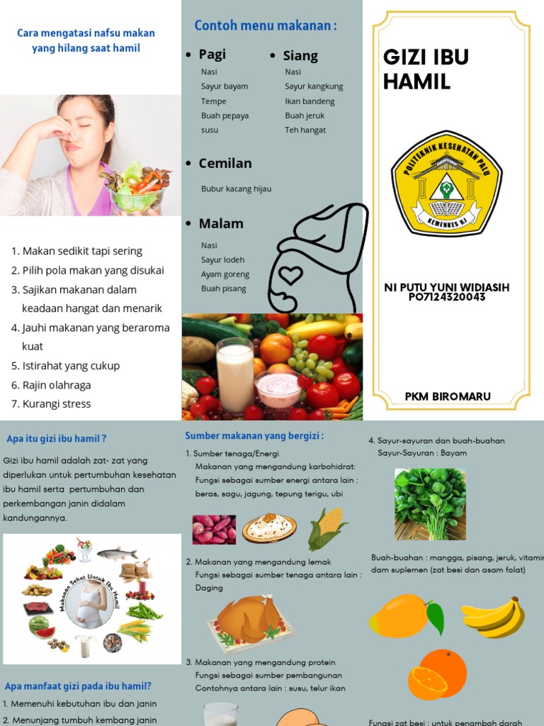 Leaflet Gizi Ibu Hamil | PDF