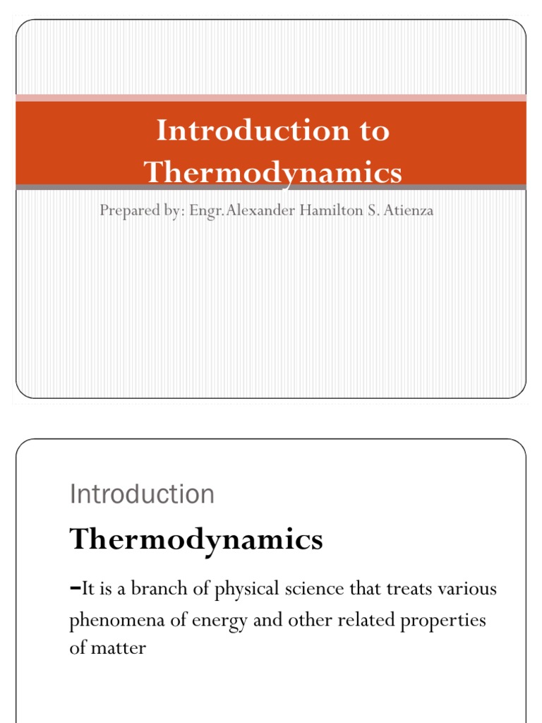 Intro Thermodynamics | PDF | Heat | Temperature
