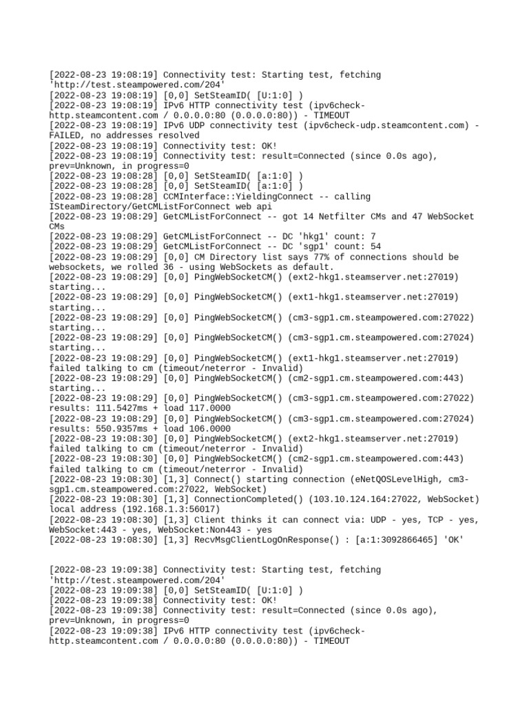 Connection Log | PDF | Network Layer Protocols | Telecommunications