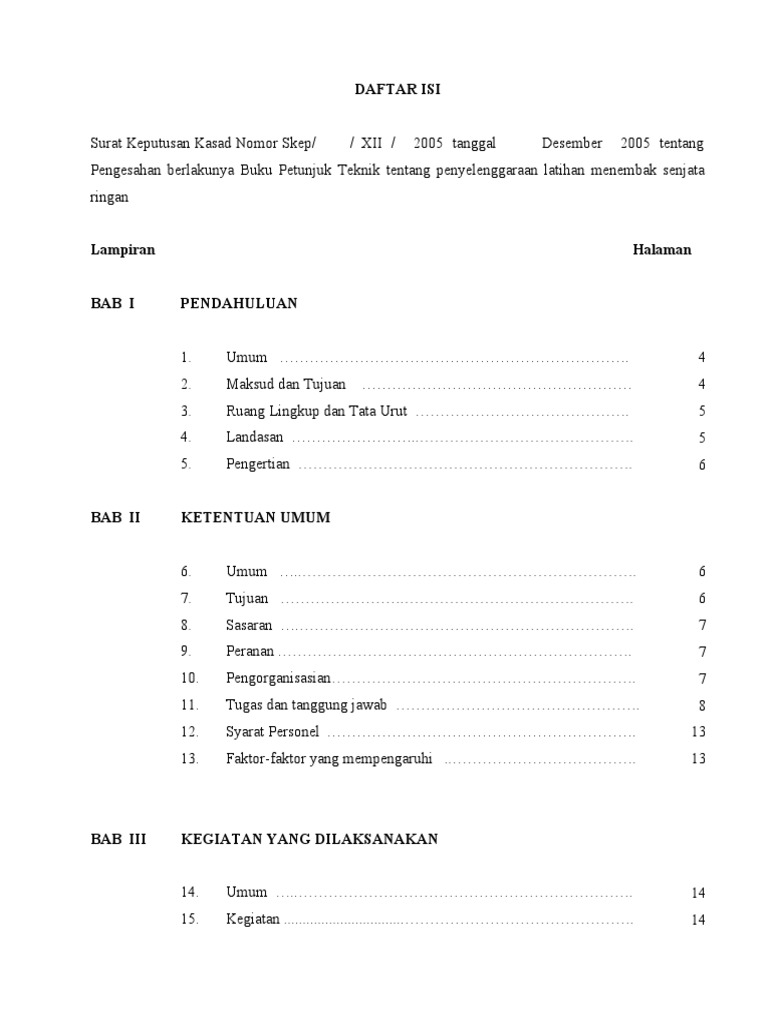 Buku Petunjuk Latihan Menembak | PDF