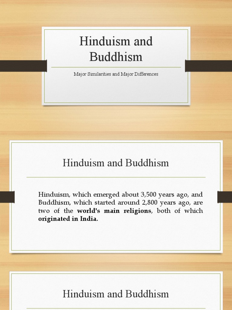 Hinduism vs Buddhism: Key Differences | PDF | Social Science | Religion ...