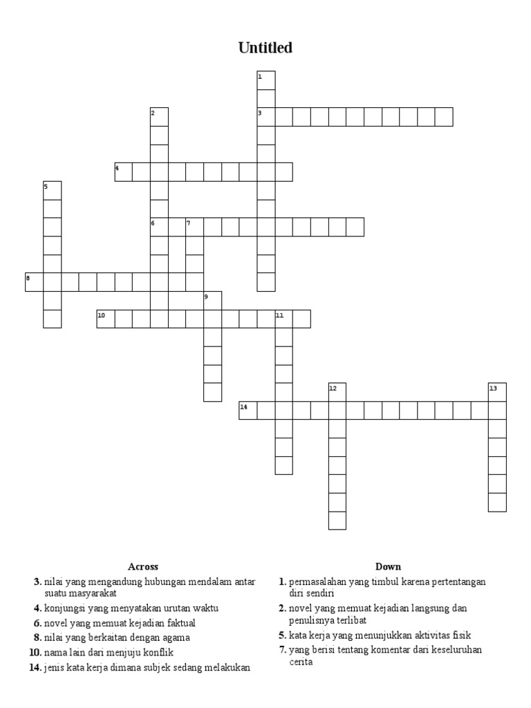 Teka Teki Silang | PDF