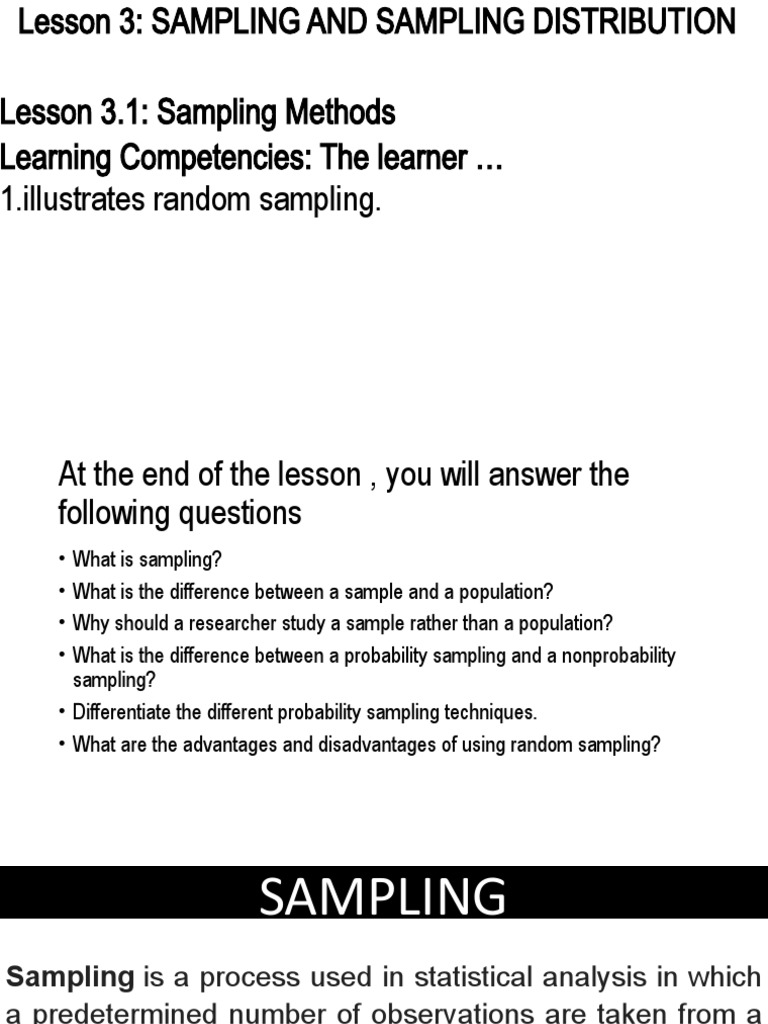 7 Sampling Techniques | PDF | Sampling (Statistics) | Research Methods