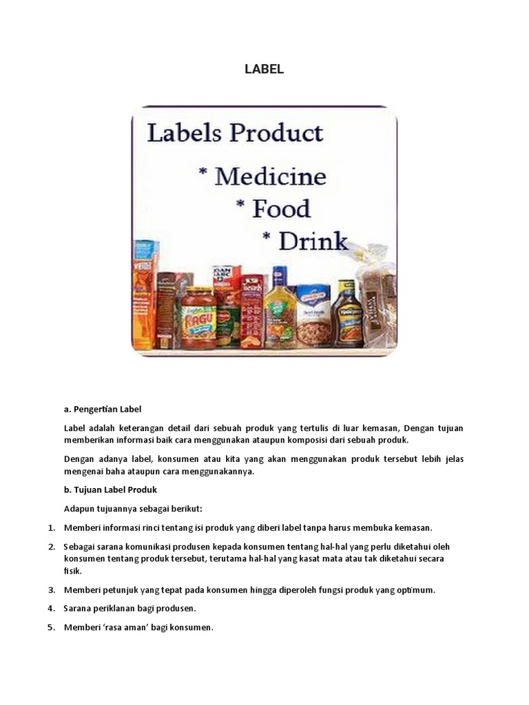 Materi Label | PDF
