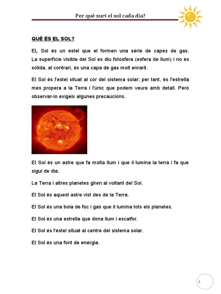Què És El Sol | PDF