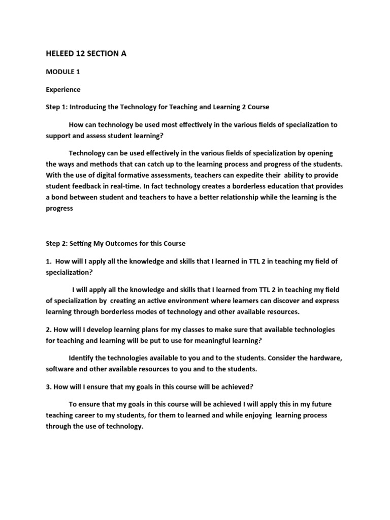 Heleed 12 Module 1 - Lesson 1 | PDF | Learning | Cognition