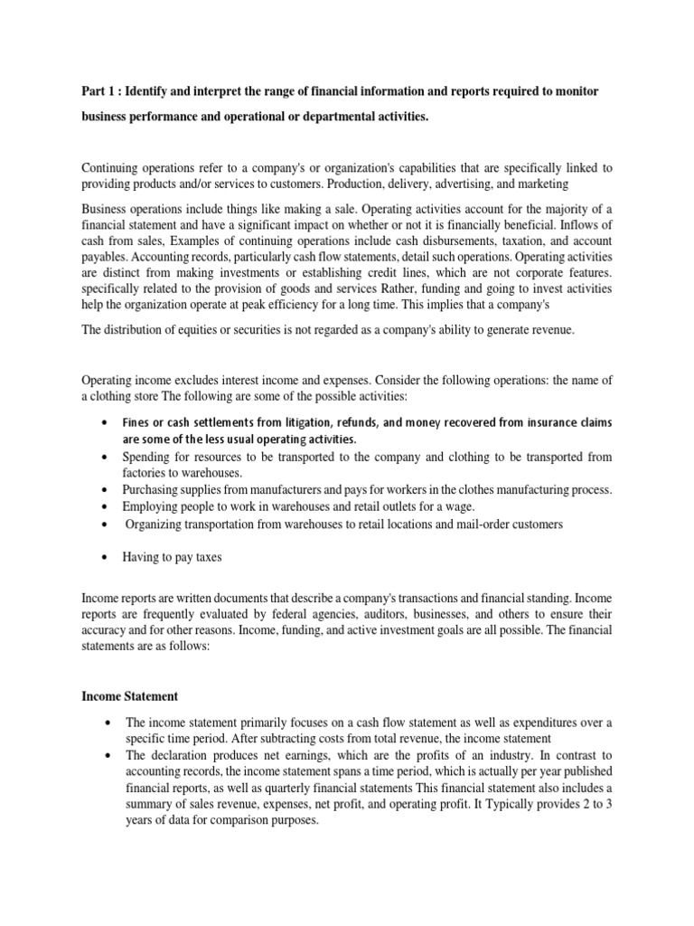 Pact Financial Proj B 3 | PDF | Income Statement | Income