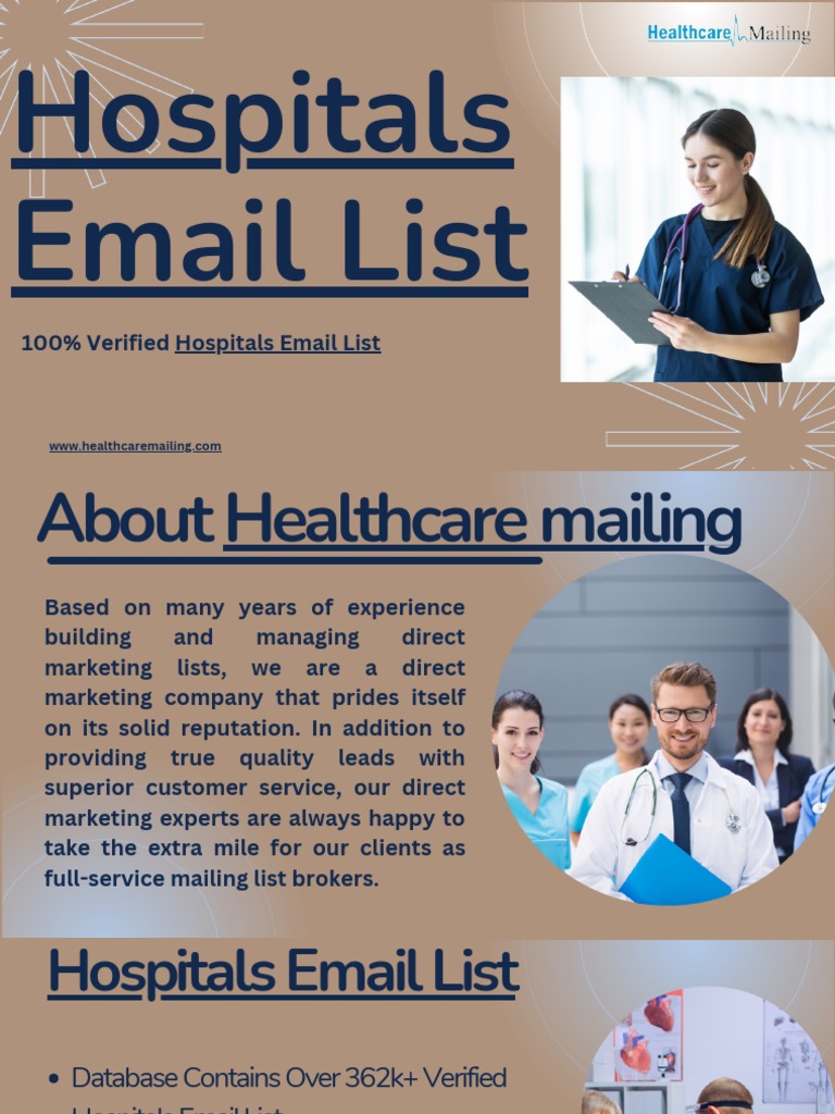 Verified Hospitals Email List | PDF