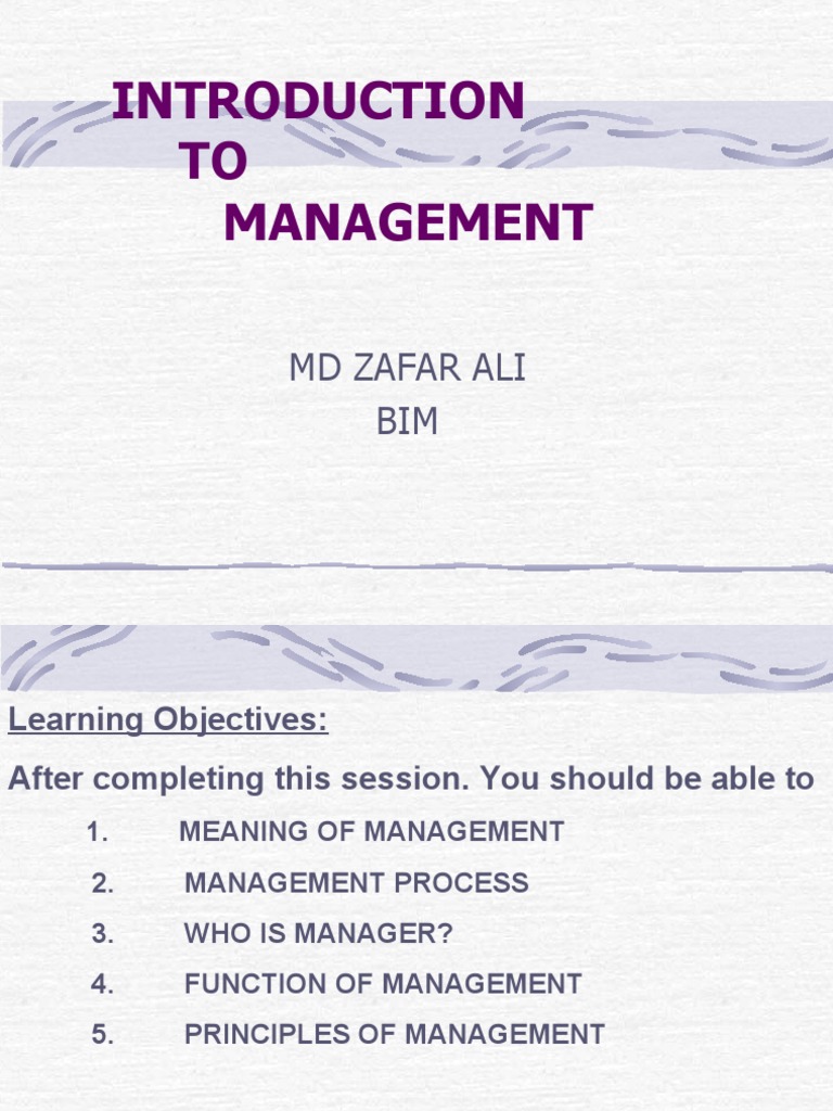 Definition of Management (Power Point) | PDF | Human Resources | Skill