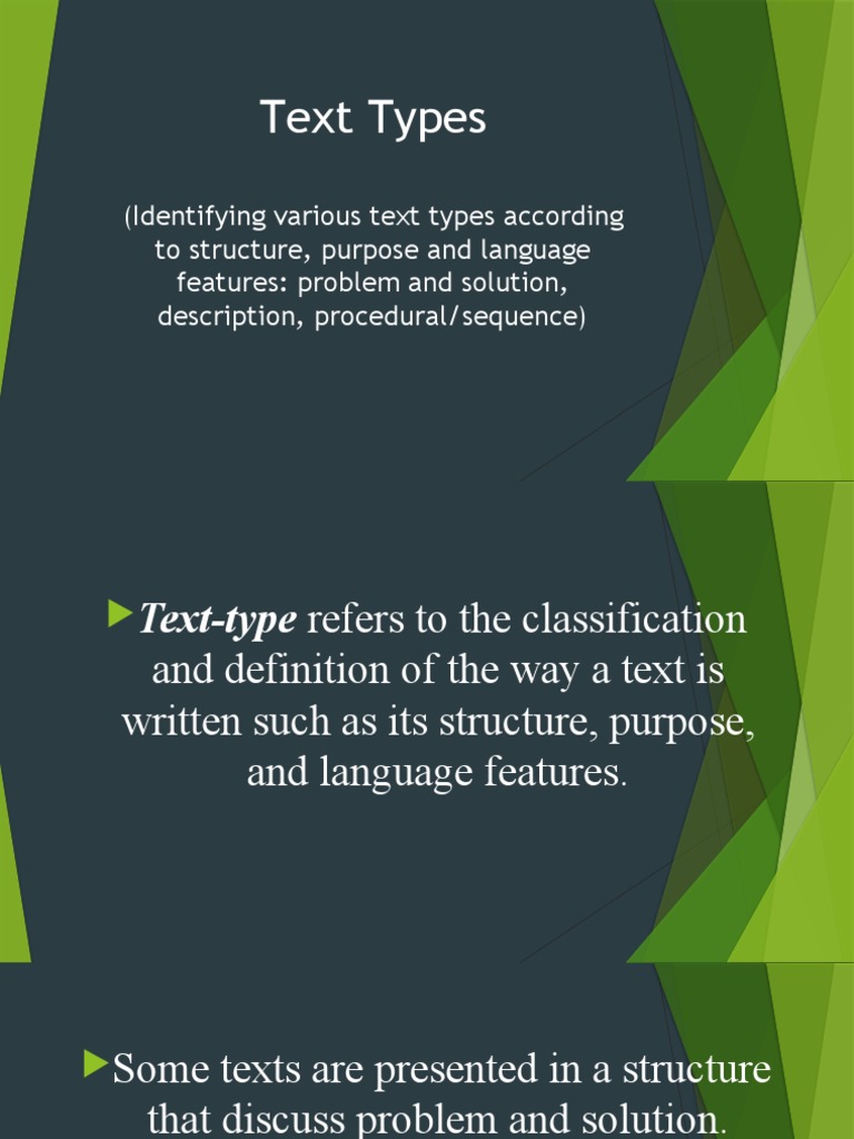 Various Text Types | PDF | Waste