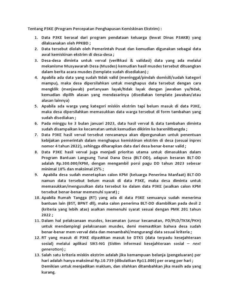 Tentang P3KE | PDF
