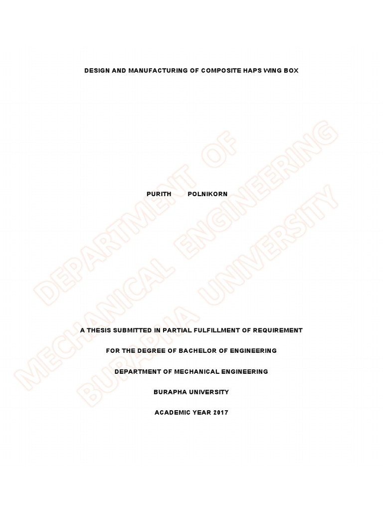 Composite Wing Box Design and Manufacturing | PDF | Composite Material ...