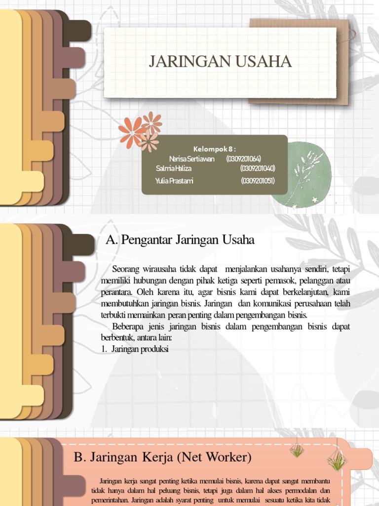 Pentingnya Jaringan Usaha untuk Wirausaha | PDF | Bisnis | Pengelolaan ...