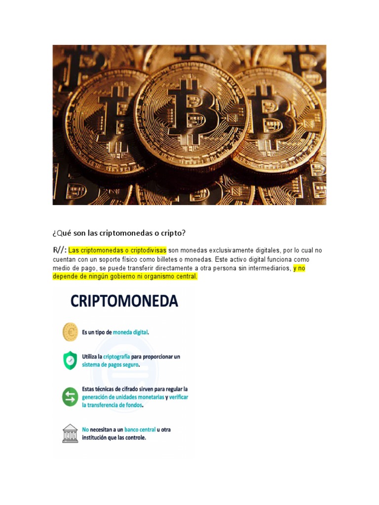 Criptomonedas o Cripto | PDF | Criptomoneda | Bitcoin