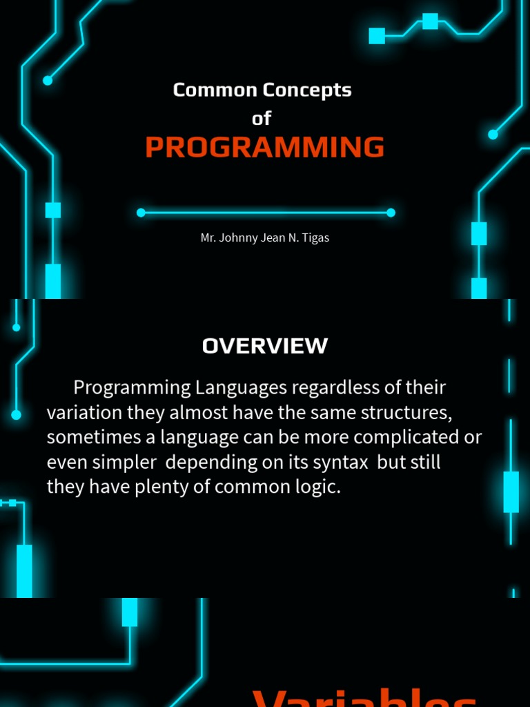 Lecture - 05 - Common Concepts of Programming | PDF | Data Type ...
