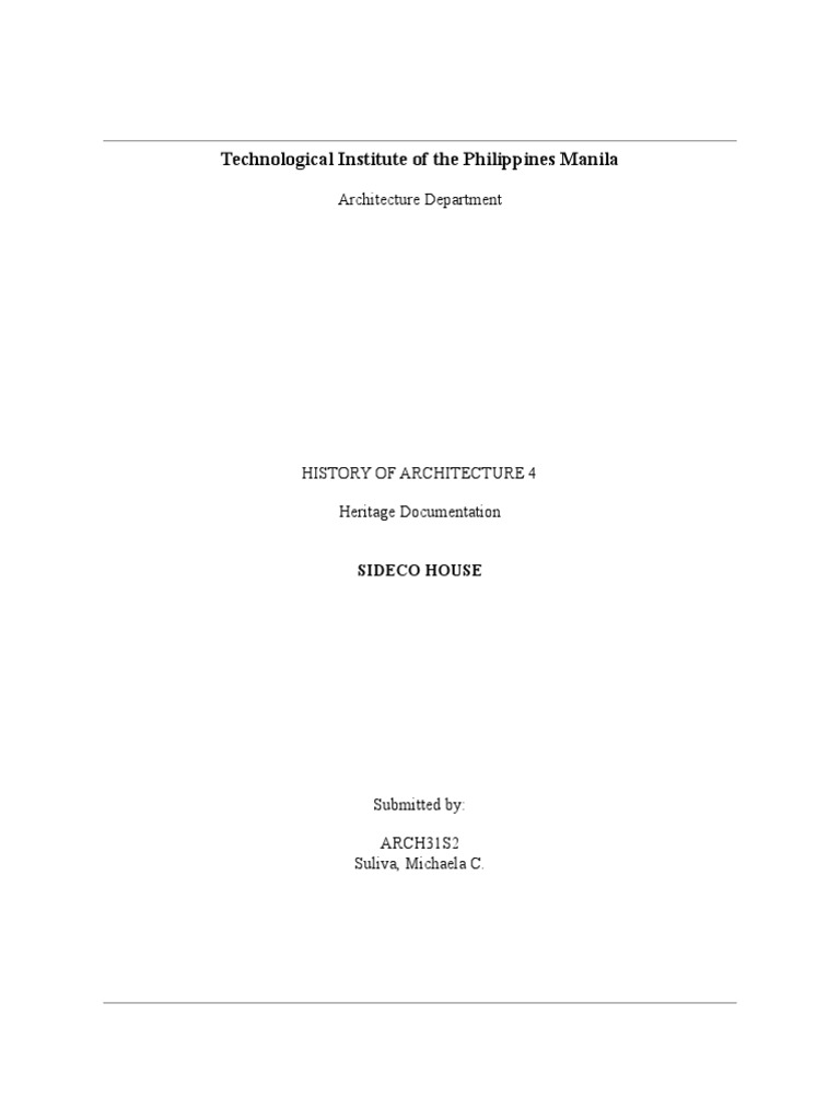 Sideco House: A Heritage Landmark | PDF | Philippines