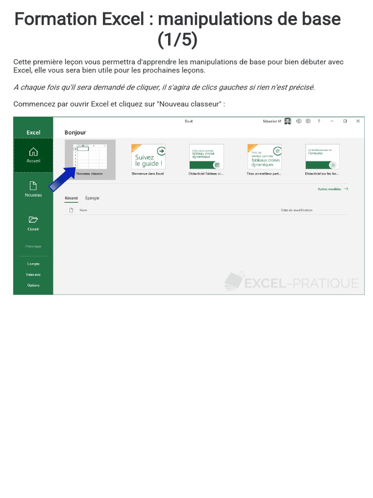 Formation Excel | PDF | Microsoft Excel | Logiciel