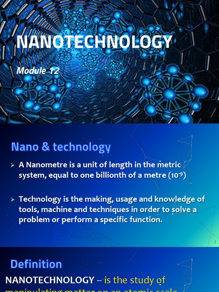 STS - Module 12 | PDF | Nanotechnology | Emerging Technologies