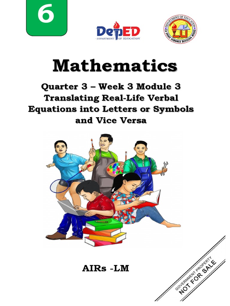 AIRS-LM - Math 6 - Q3-Week 3-Module-3 Evaluated - 092032 | PDF ...